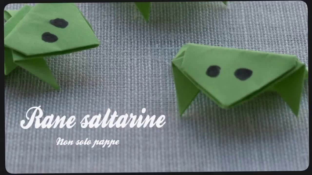 Origami Jumping Frog - Rana Saltarina HD - YouTube
