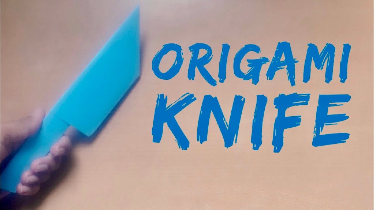 Origami Knife| How to make Origami Knife| Paper Knife| Origami Easy ...