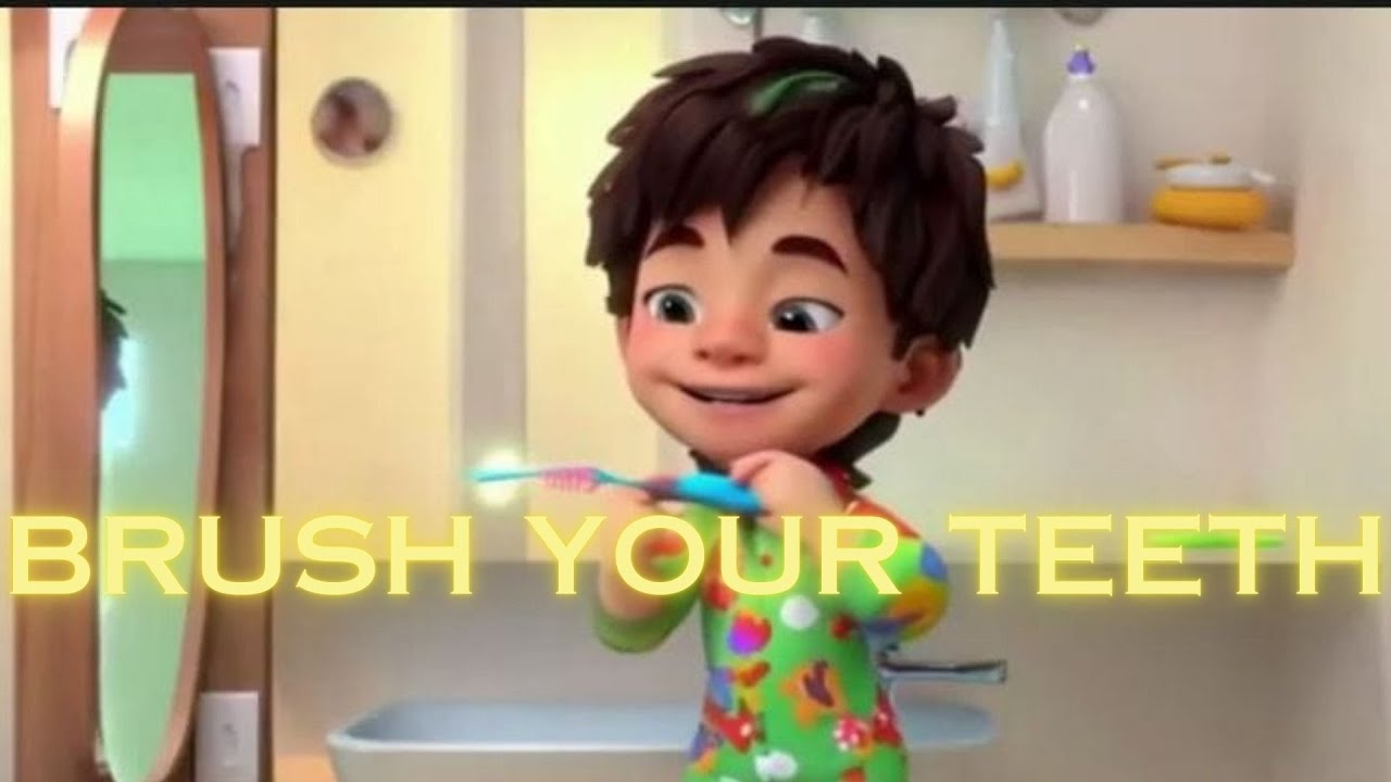Brush your teeth | ENGLISH POEM | KIDS POEM - YouTube
