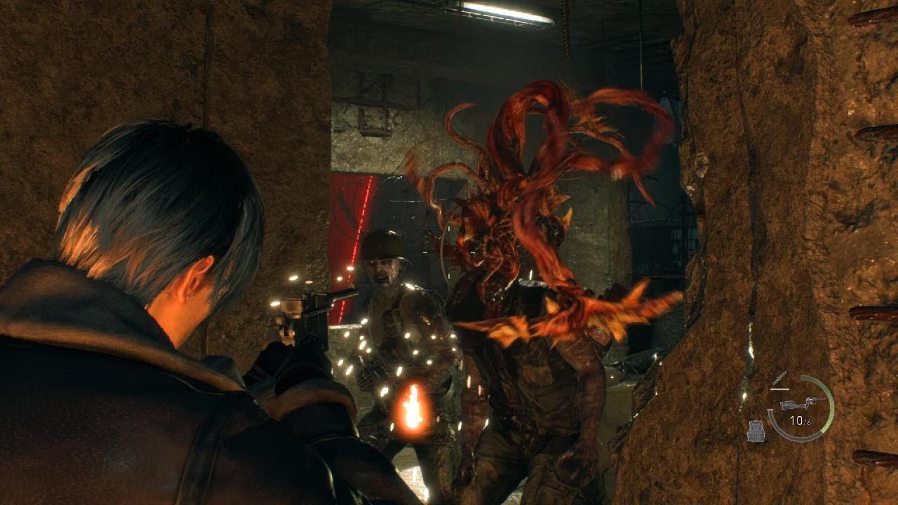 Resident Evil 4 - Machine Gun Parry - YouTube