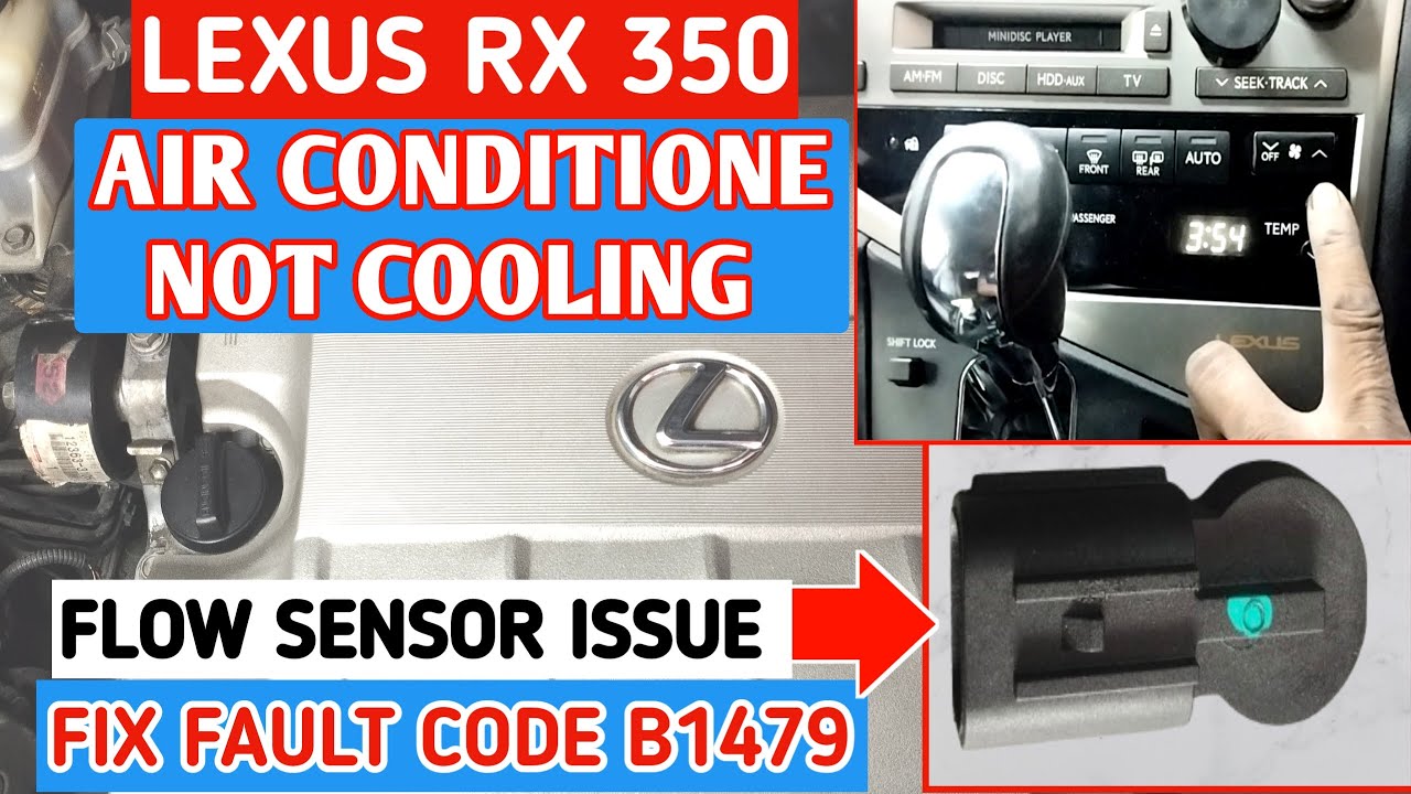 Lexus RX350 ! Air conditioner Not cooling ! Flow sensor issue ! Fix ...