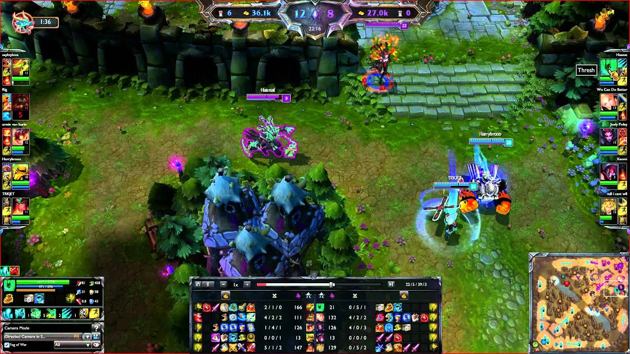 LoL Thresh Q flash S4 CAMERON HARPER b5 - YouTube