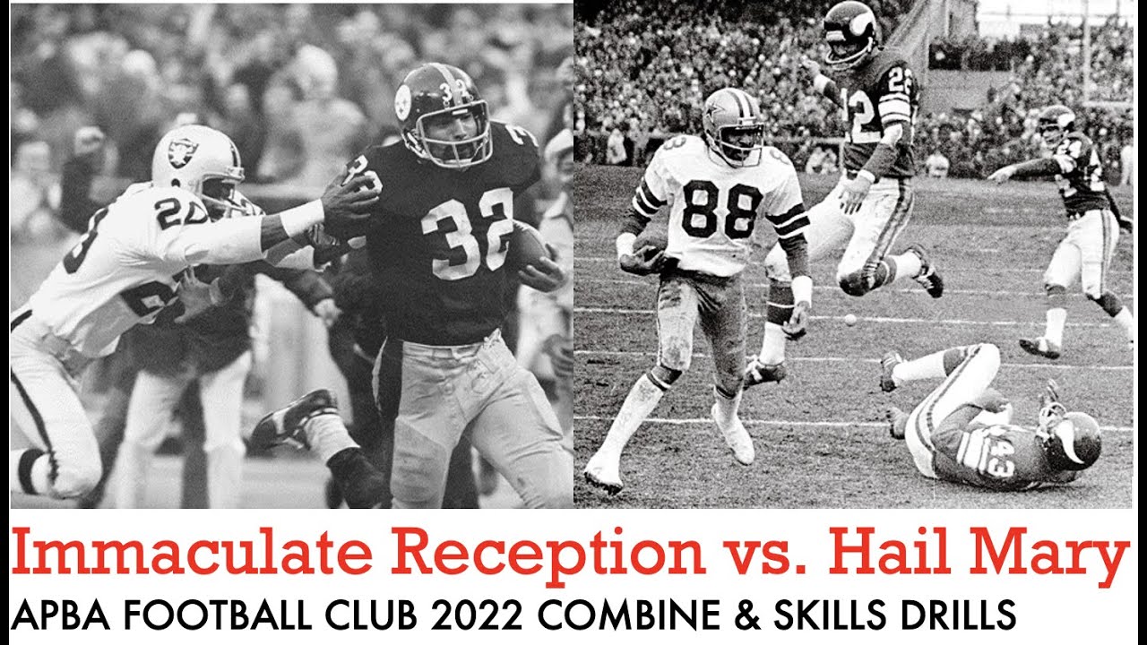 The Immaculate Reception vs The Hail Mary: The APBA Football Club ...