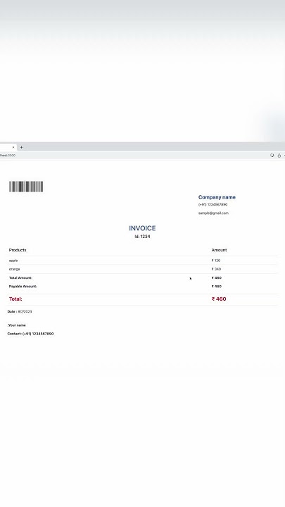 Create Your Own Invoice Generator App In React Js React Js Invoice Pdf Generator React Web