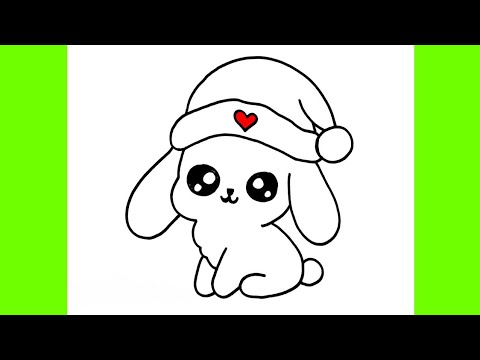 Kolay Tavşan Çizimi, Sevimli Bir Tavşan Resmi Adım Adım Nasıl Çizilir, Easy Rabbit Drawing