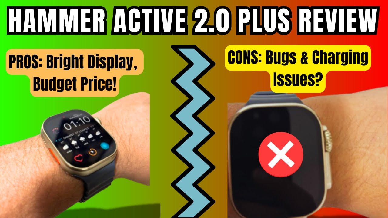 Hammer Active 2.0 Plus Smartwatch Review: Apple Watch Ultra Clone with ...