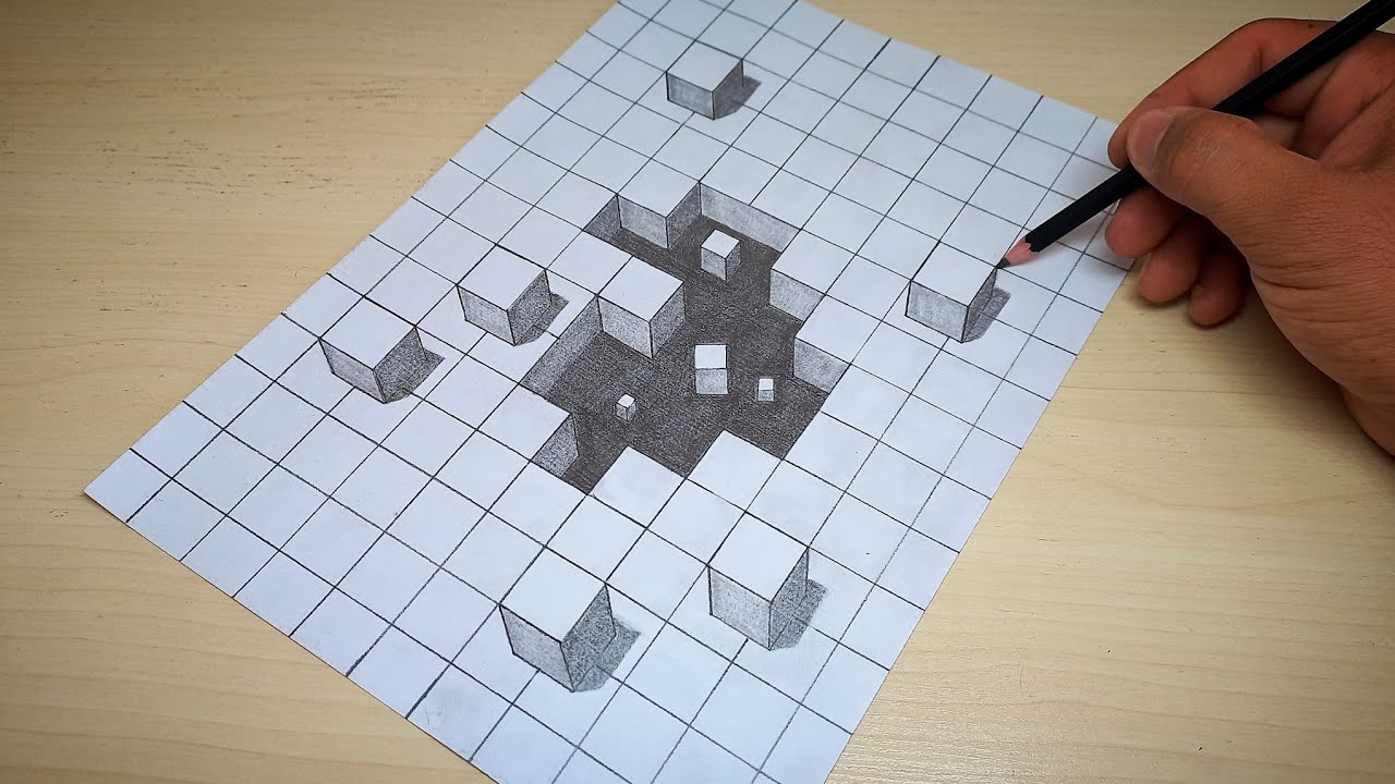 How to draw a 3d drawing hole | easy drawing for kids | 3d drawing easy ...