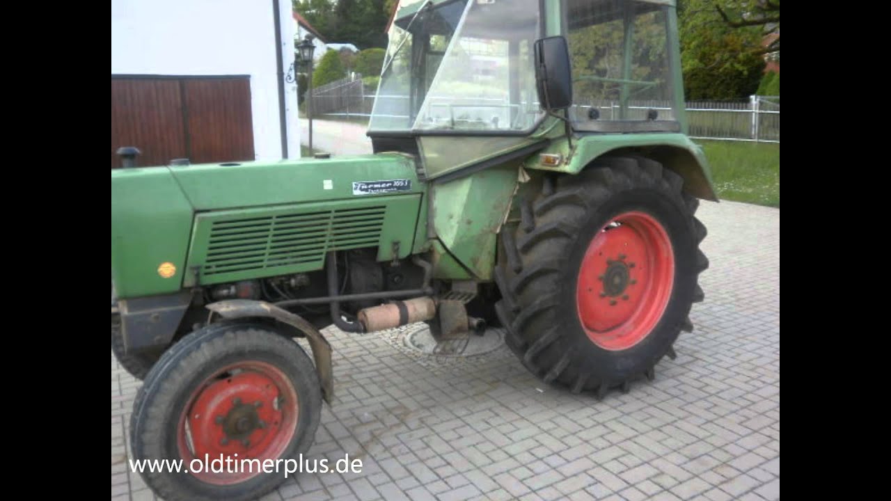 Fendt Farmer 105 S von 1972 mit 60 PS - YouTube