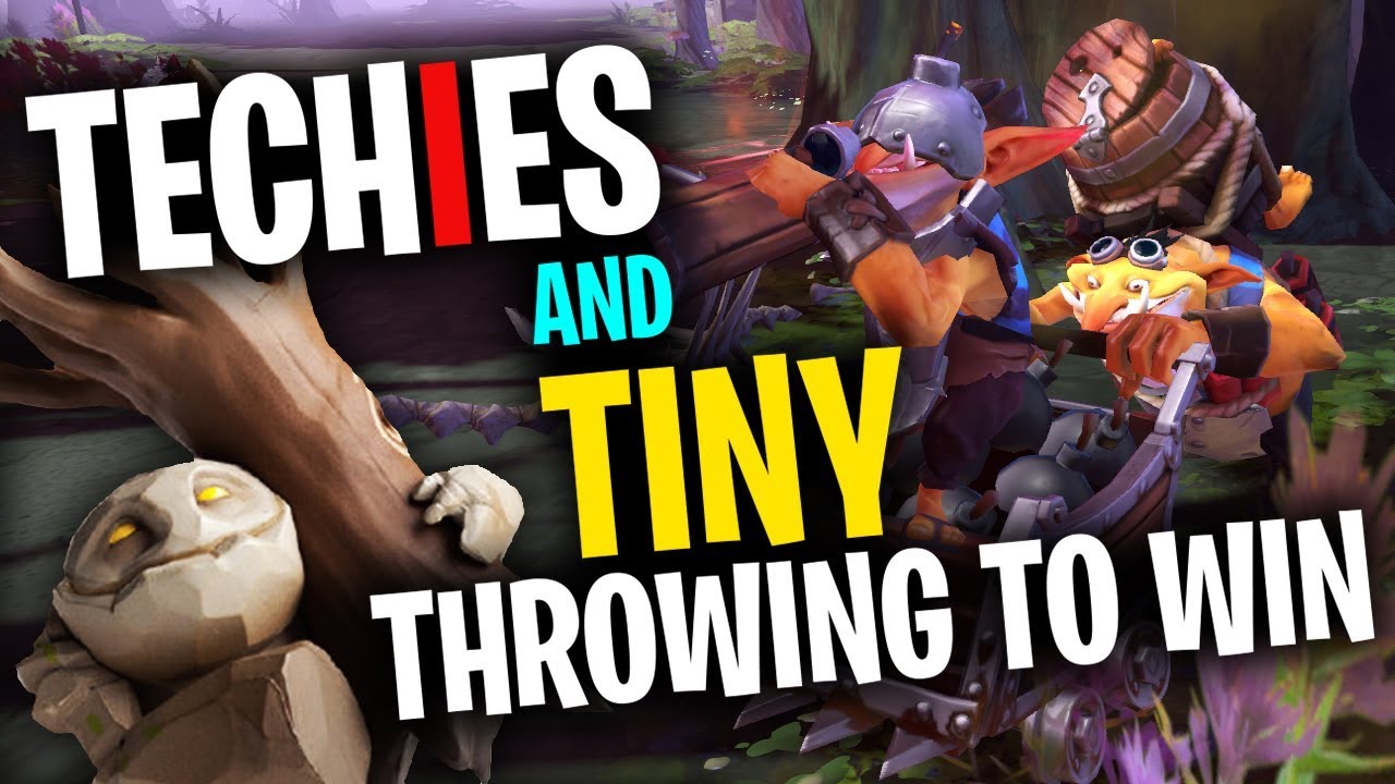 Techies & Tiny Throwing to Win! - DotA 2 Funny Moments - YouTube