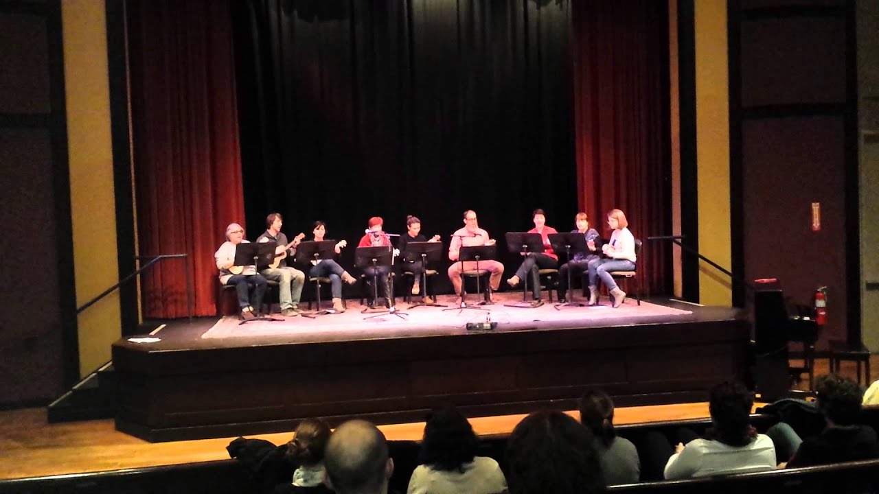 Ukulele Ensemble winter 2014 - YouTube