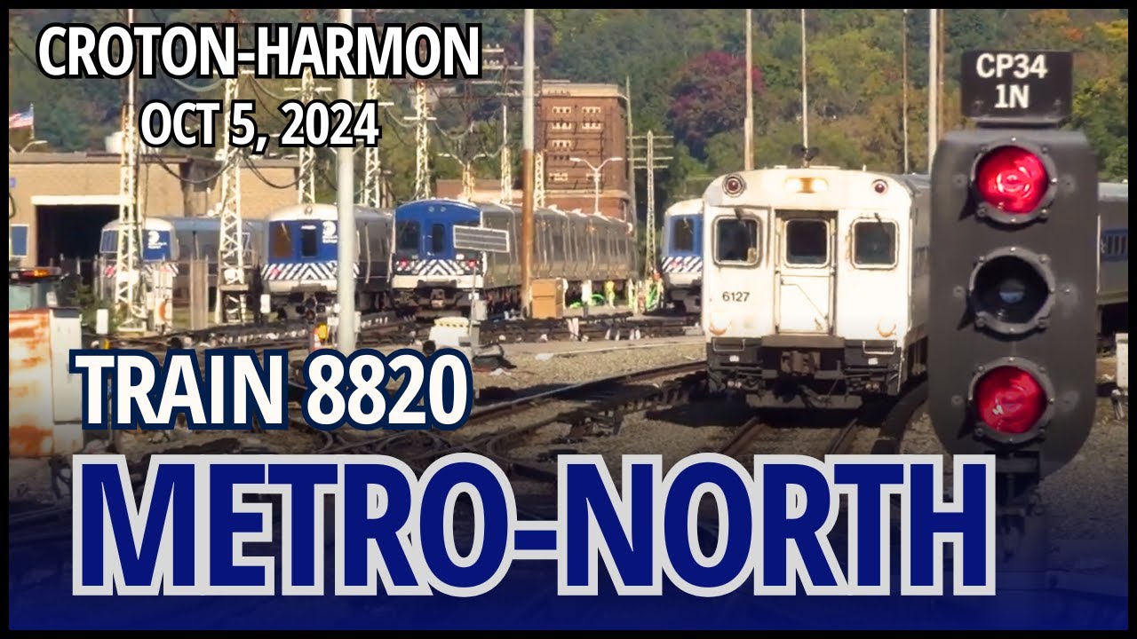 Metro-North Hudson Line Train 8820 at Croton Harmon: Shoreliner II Cab ...