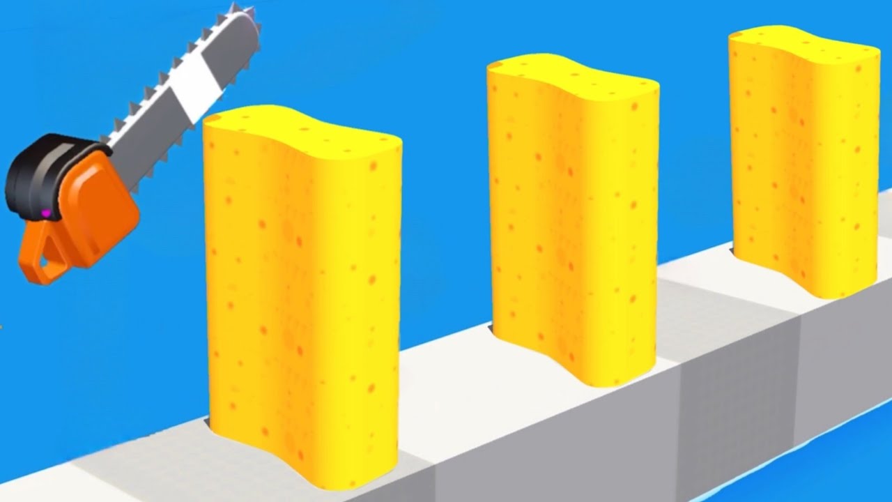 Slice it all! Very satisfying and relaxing slicing game - YouTube