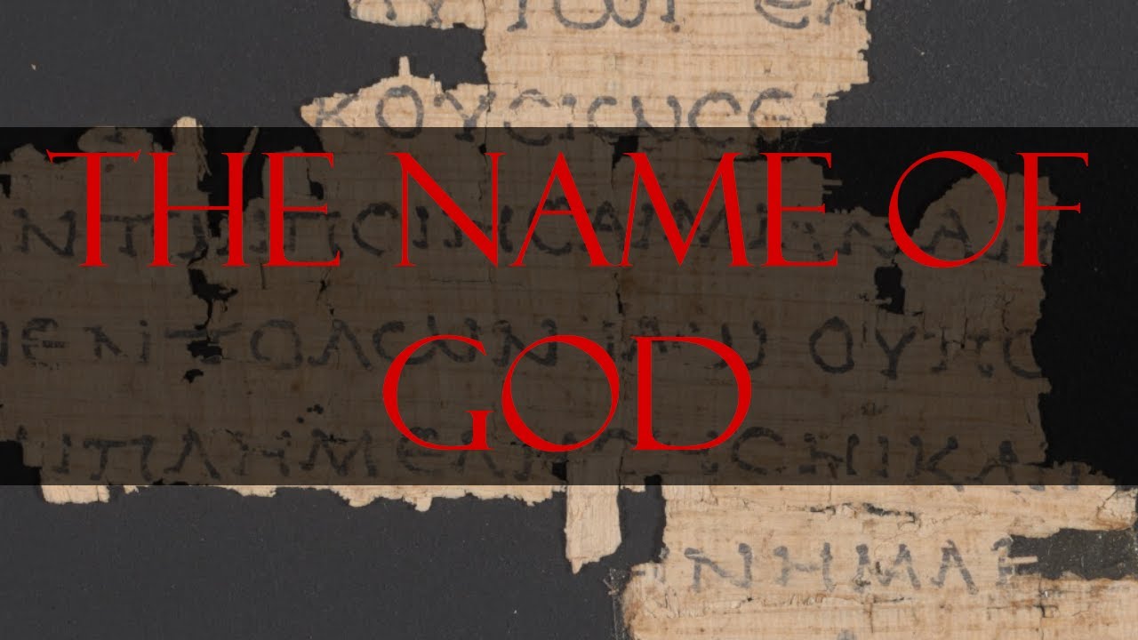 The Name of God Manuscript Spotlight - YouTube