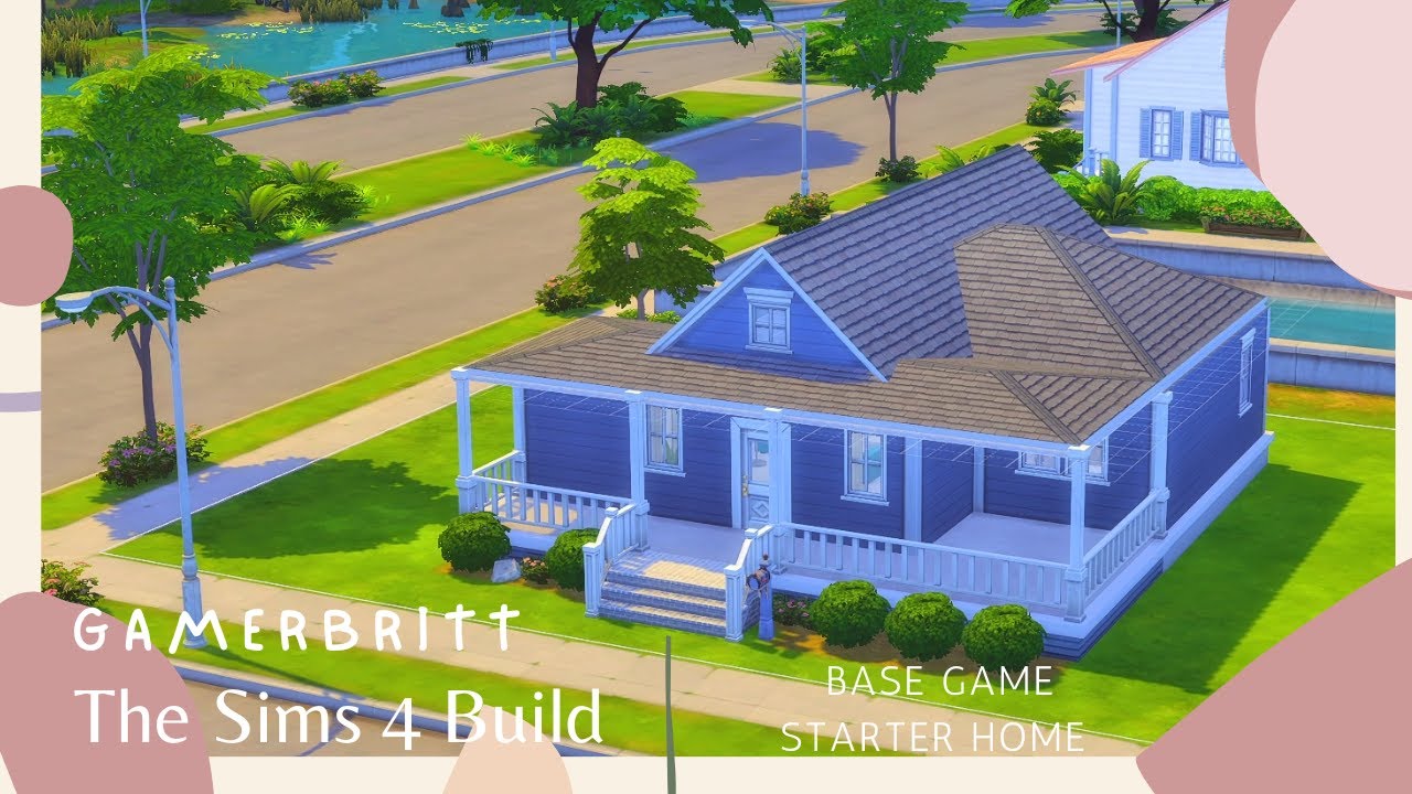 Base Game Starter Home Under 17K | Build | The Sims 4 | - YouTube