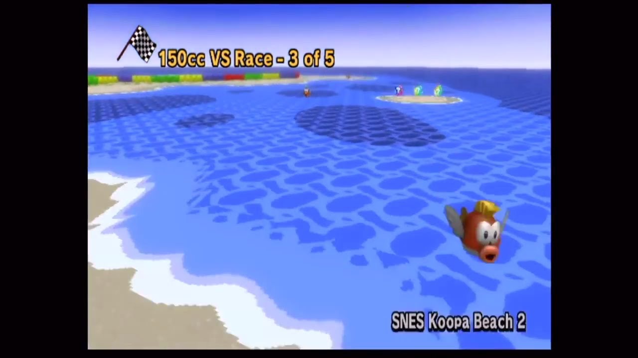 Mario Kart Wii Custom Track Review: SNES Koopa Beach 2 - YouTube