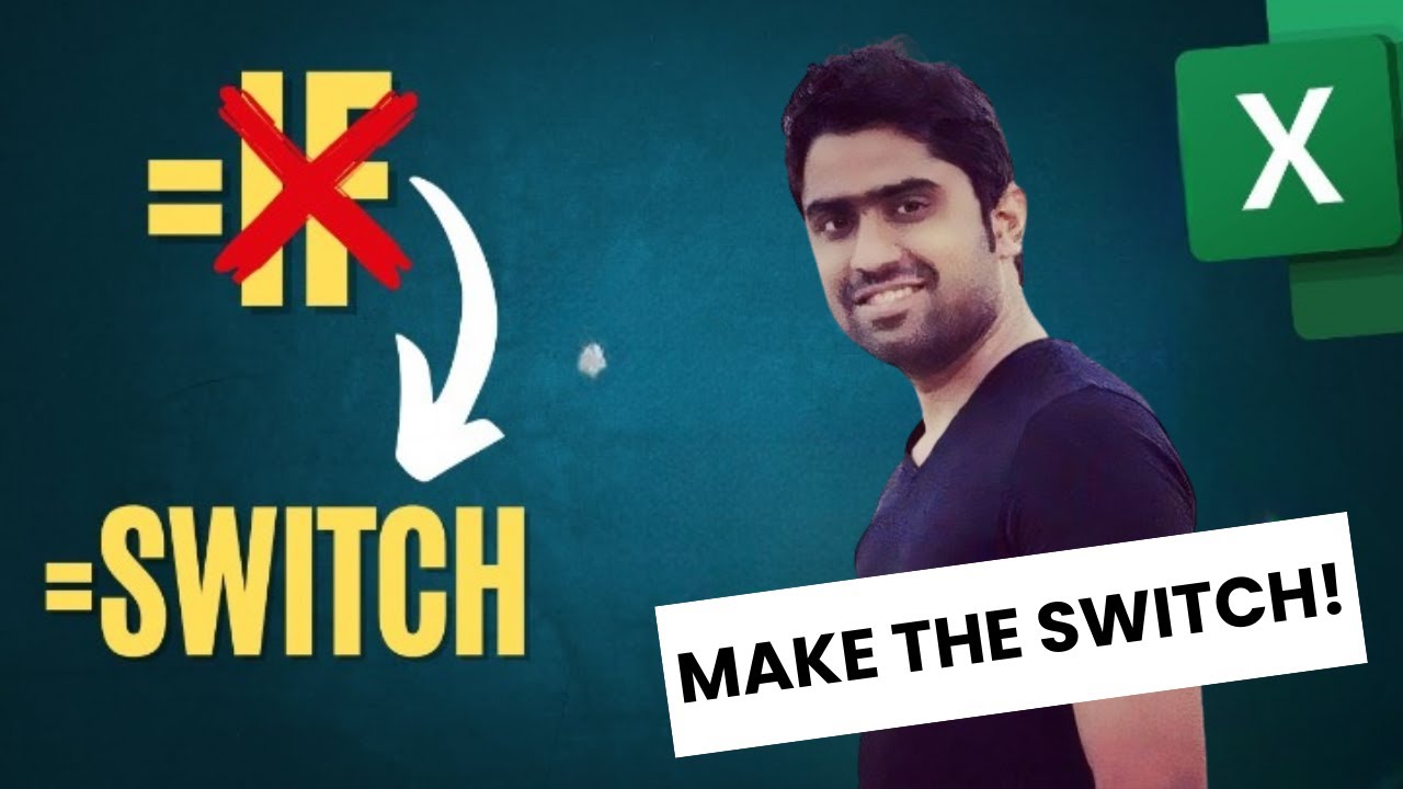 Use Switch Function Instead Of Nested If And Ifs In Excel Youtube