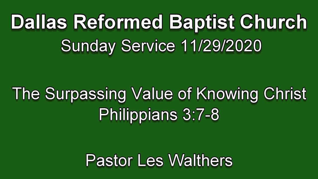 The Surpassing Value of Knowing Christ - YouTube
