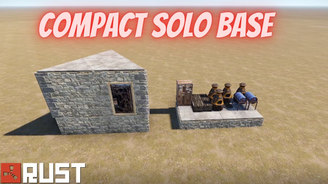 Compact Solo Starter Base | Rust 2021 #Rust - YouTube