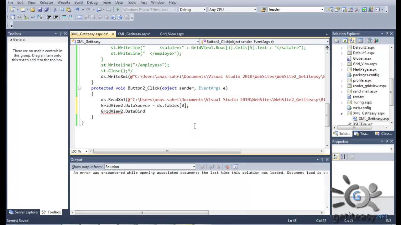 64 Afficher XML dans une GridView - YouTube