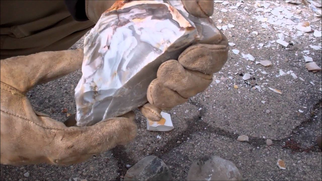 Chert Core Breaking - YouTube