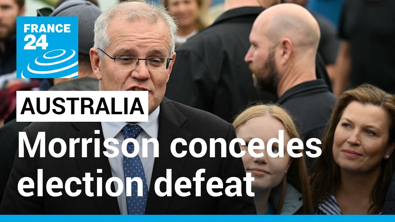 Australia's conservative PM Scott Morrison concedes election defeat ...