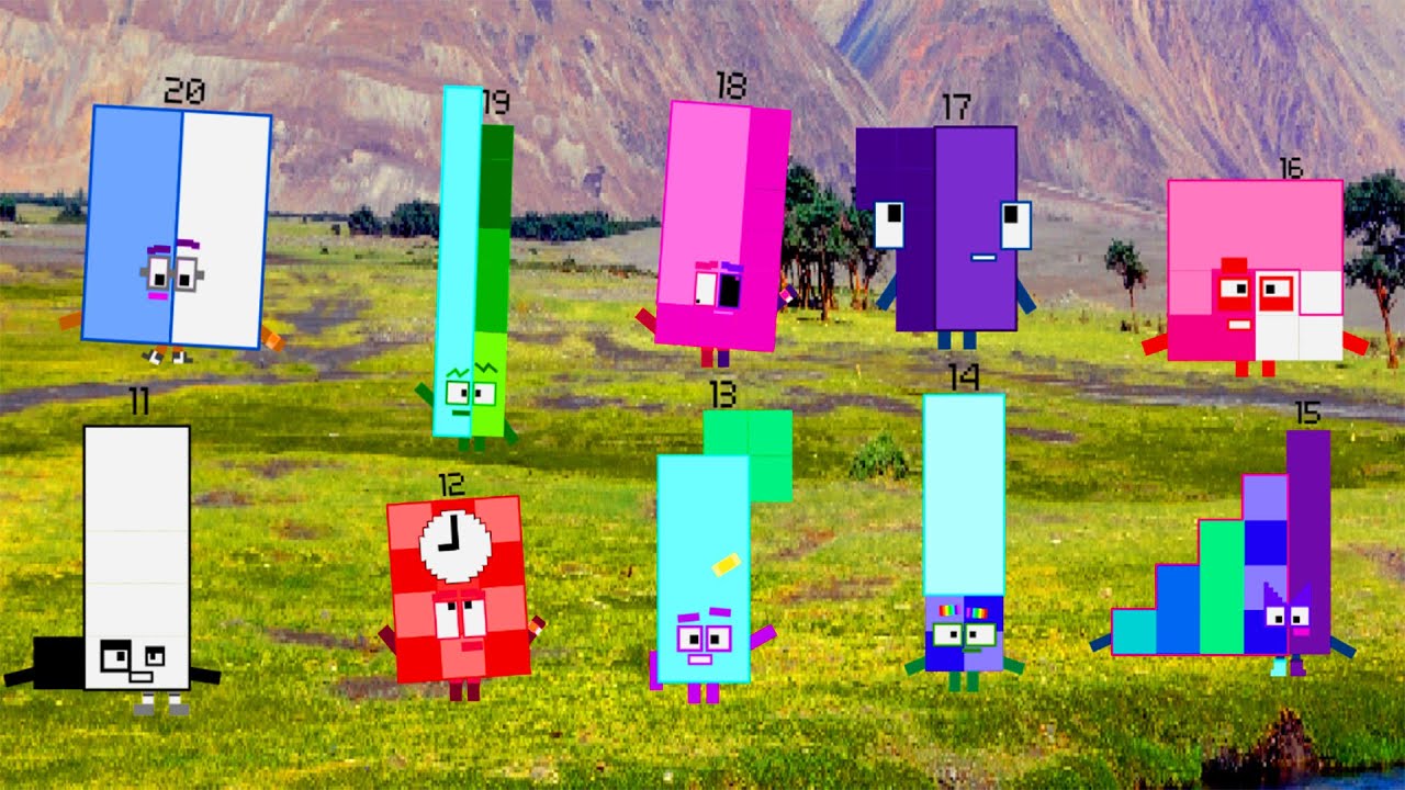 Numberblocks Band 1 to 20 But Style FridayBlock29 - YouTube