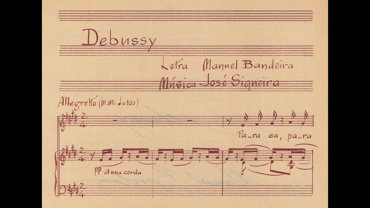 José Siqueira - Debussy (Alice Ribeiro, soprano; George Geszti, piano ...