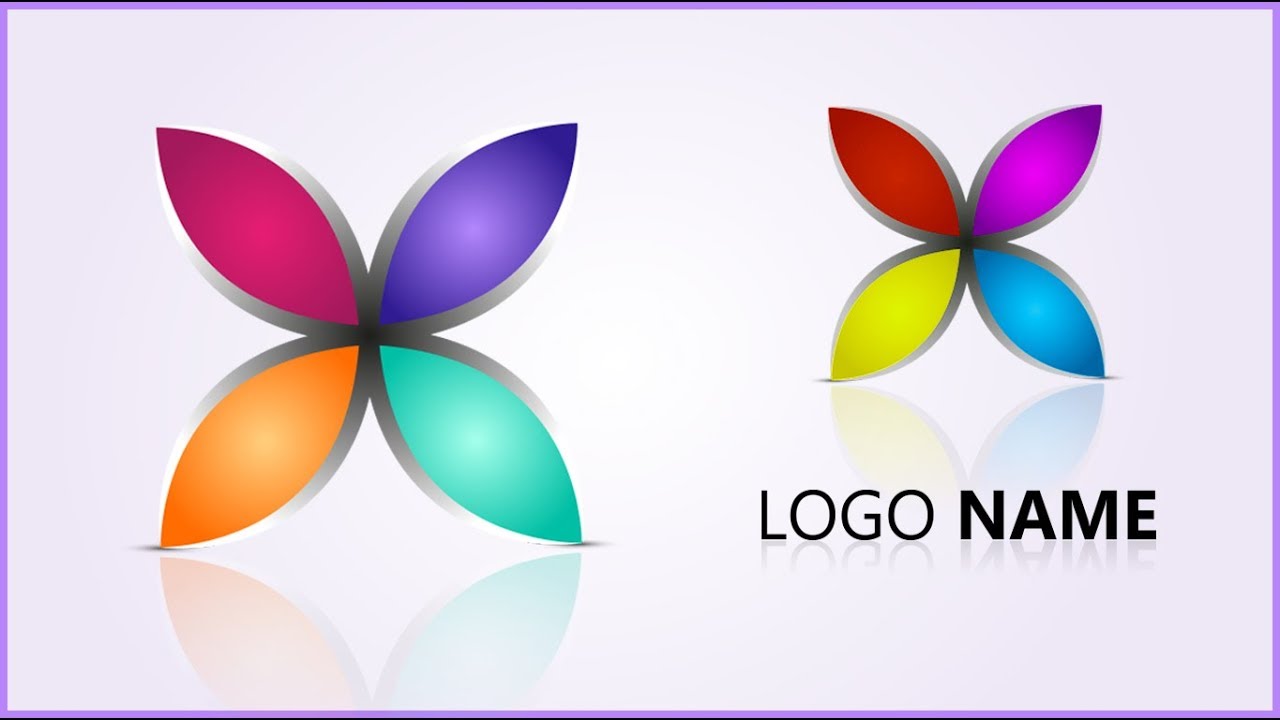 Adobe Illustrator CC Tutorial | 3D Logo flower - YouTube