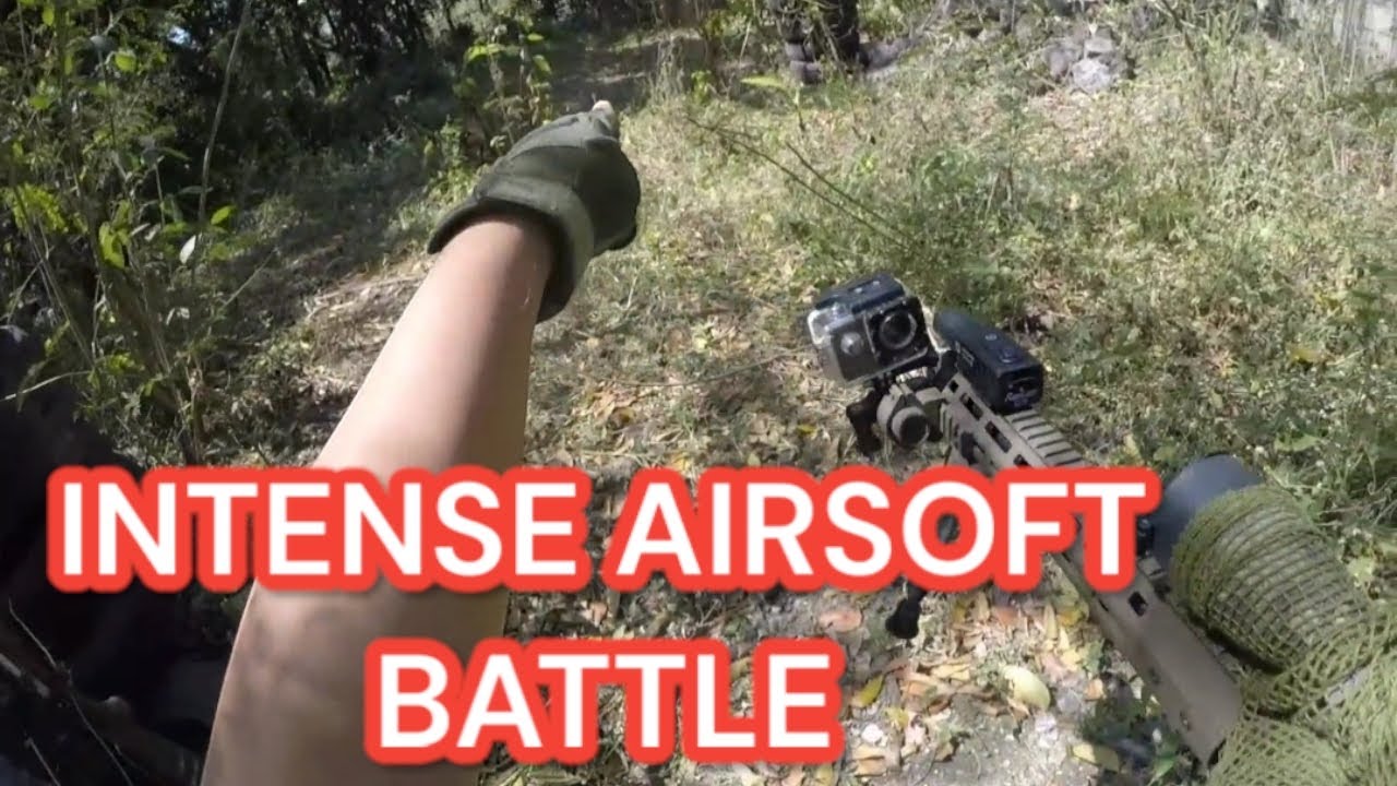 intense Airsoft battle | Capture the enemy flag scenario - YouTube