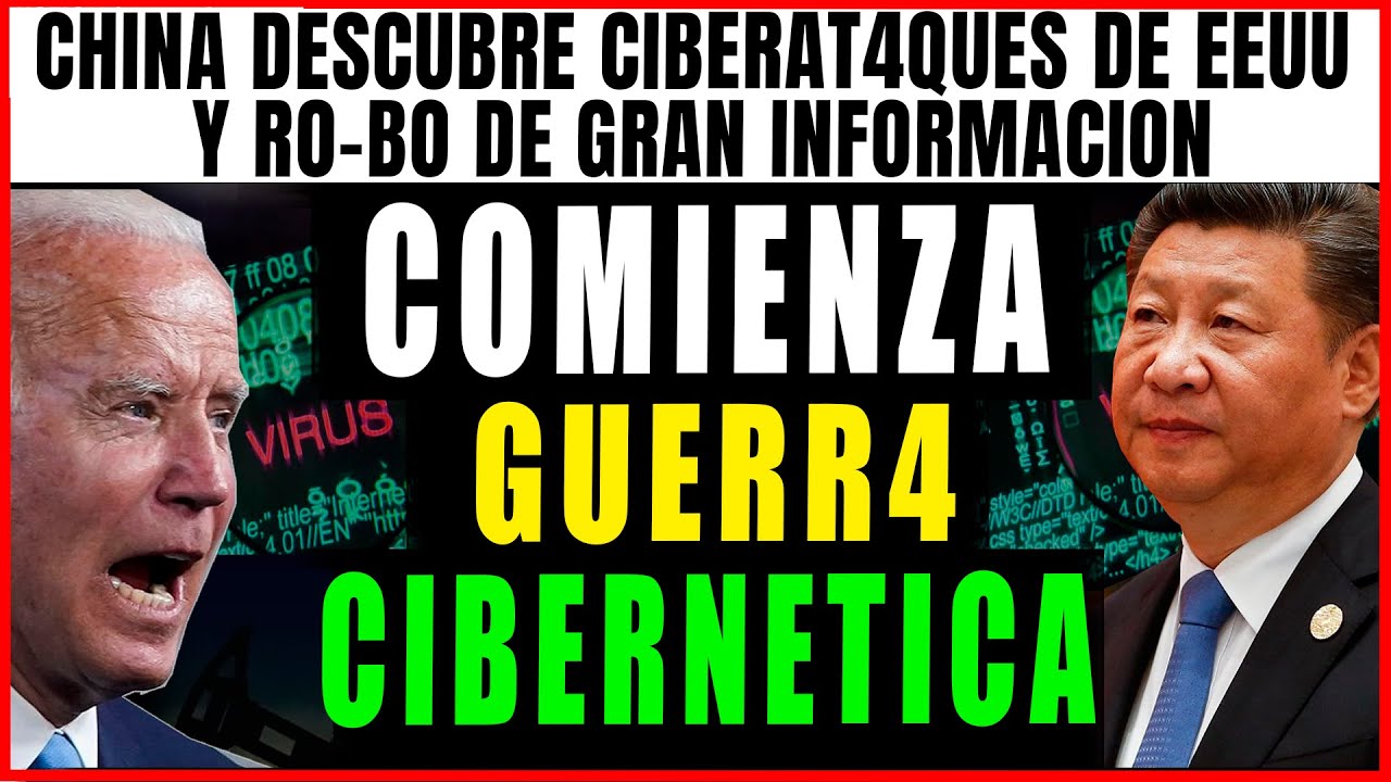 💥ULTIMO. CA-E EU. CHINA DESCUBRE AT4-QUES CIBERNETICO DE EEUU, Y RO-BO ...