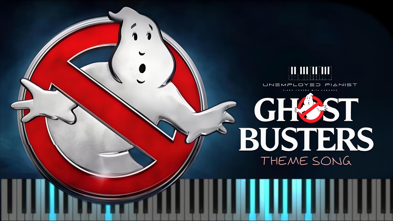 Ghostbusters - Theme Song (Piano tutorial and Karaoke) - YouTube