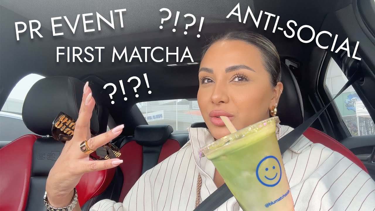 Anxiety?! Being anti-social at press events and trying my first Matcha ...