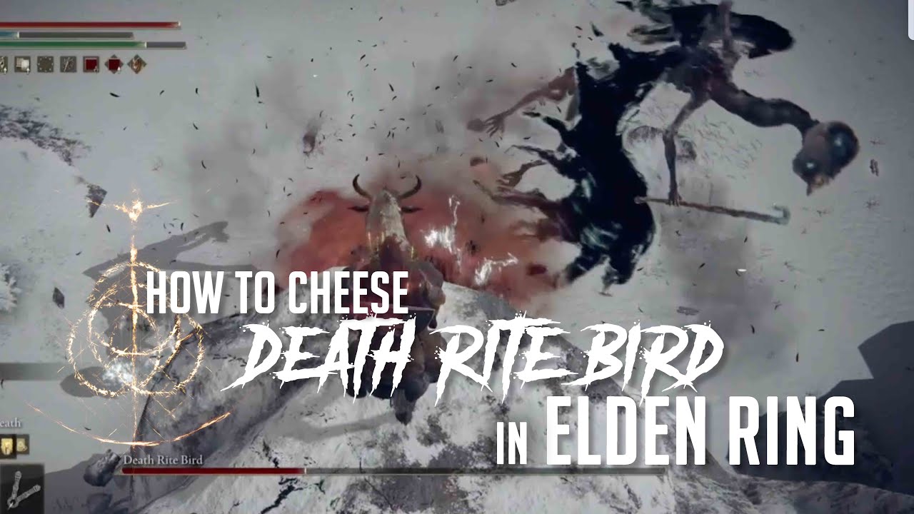 How to Cheese Death Rite Bird at North Mountaintops in Elden Ring (Easy ...