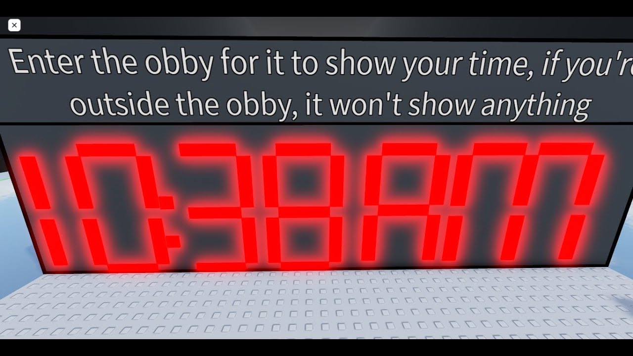 My Working Clock in Obby Creator (Fixed) - YouTube