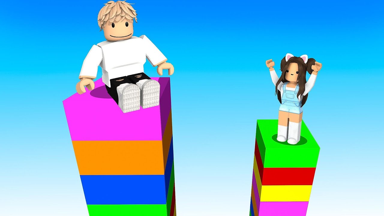 Roblox TOWER OF COLOR, If You FALL You LOSE.. - YouTube