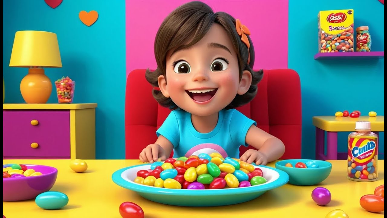 Where Did the Jelly Beans Go | Fun Counting and Guessing Song for Kids | Nursery Rhymes in ...