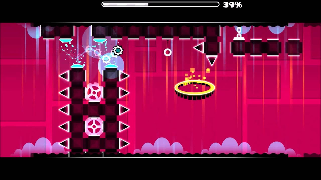 Geometry Dash level 11 Clutterfunk all coins - YouTube