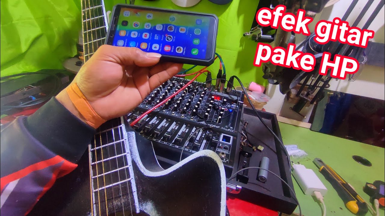 efek gitar pake Hp - YouTube