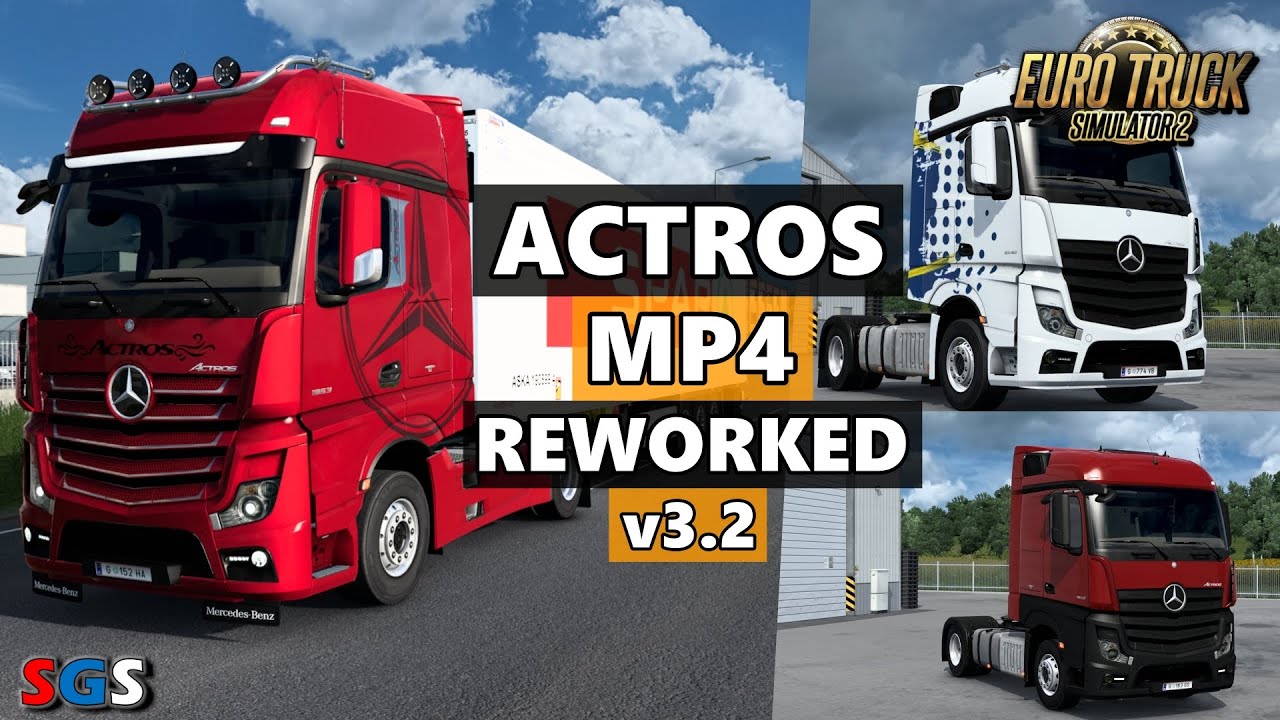 |ETS2 1.46| Mercedes Actros MP4 Reworked v3.2 by Schumi [Truck Mod] - YouTube