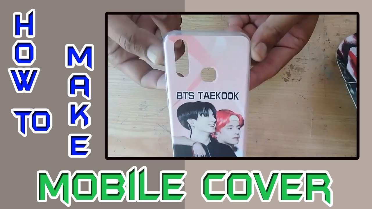 How to make Mobile back cover Sticker diy - YouTube