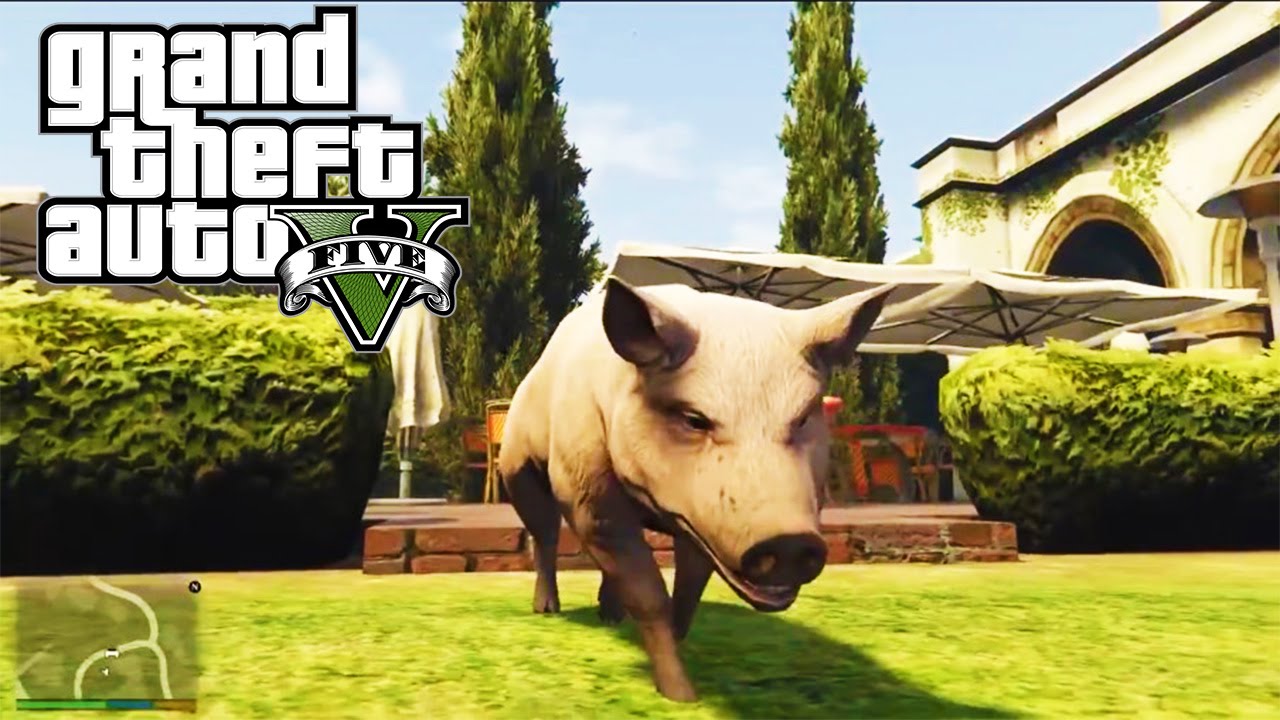 GTA 5 - HILARIOUS ANIMAL MOD! (GTA 5 Funny PC Mod Moments) - YouTube
