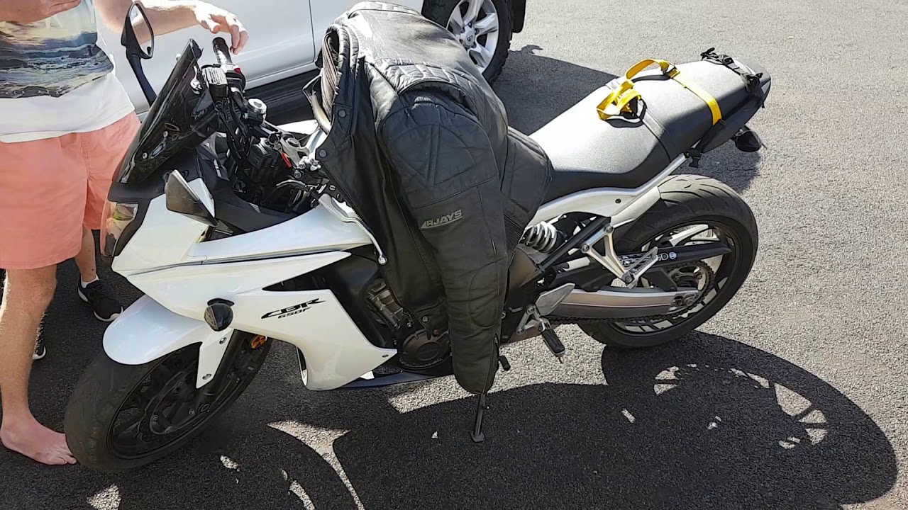 Cbr650f standard exhaust mod - YouTube