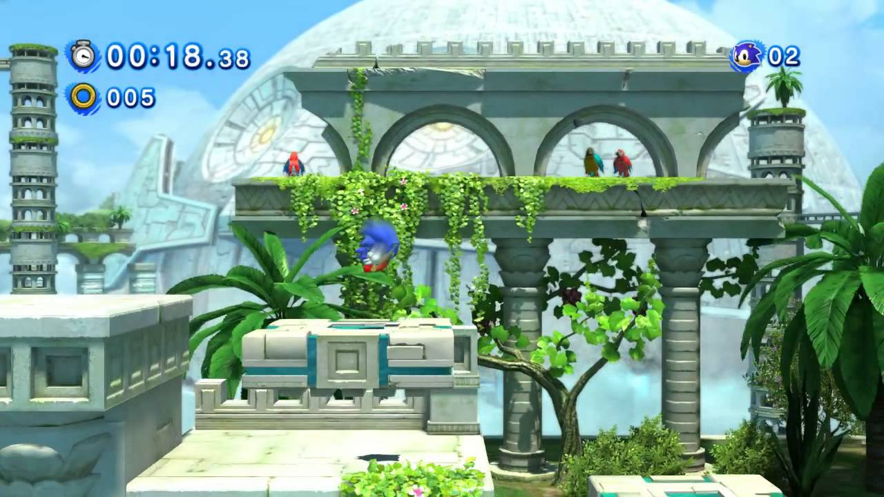 Sonic Generations Walkthrough |3| Acts 1 and 2 Sky Sanctuary (gameplay ...