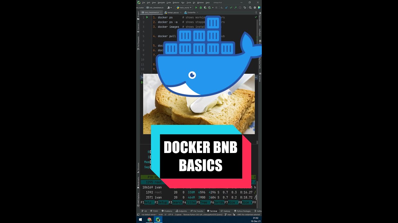Docker Basics - bread and butter - YouTube