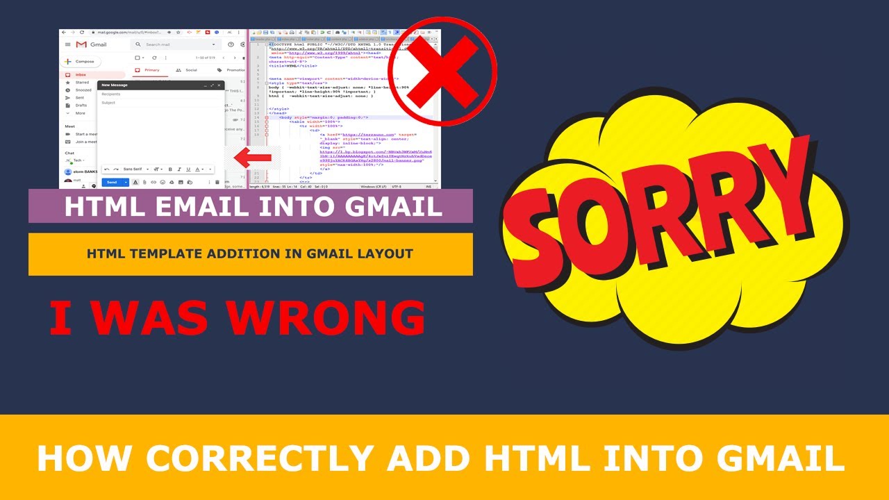 How To Insert HTML Email In Gmail Part2 Add HTML Email In Gmail How To Insert HTML Email In Gmail Part2 Add HTML Email In Gmail