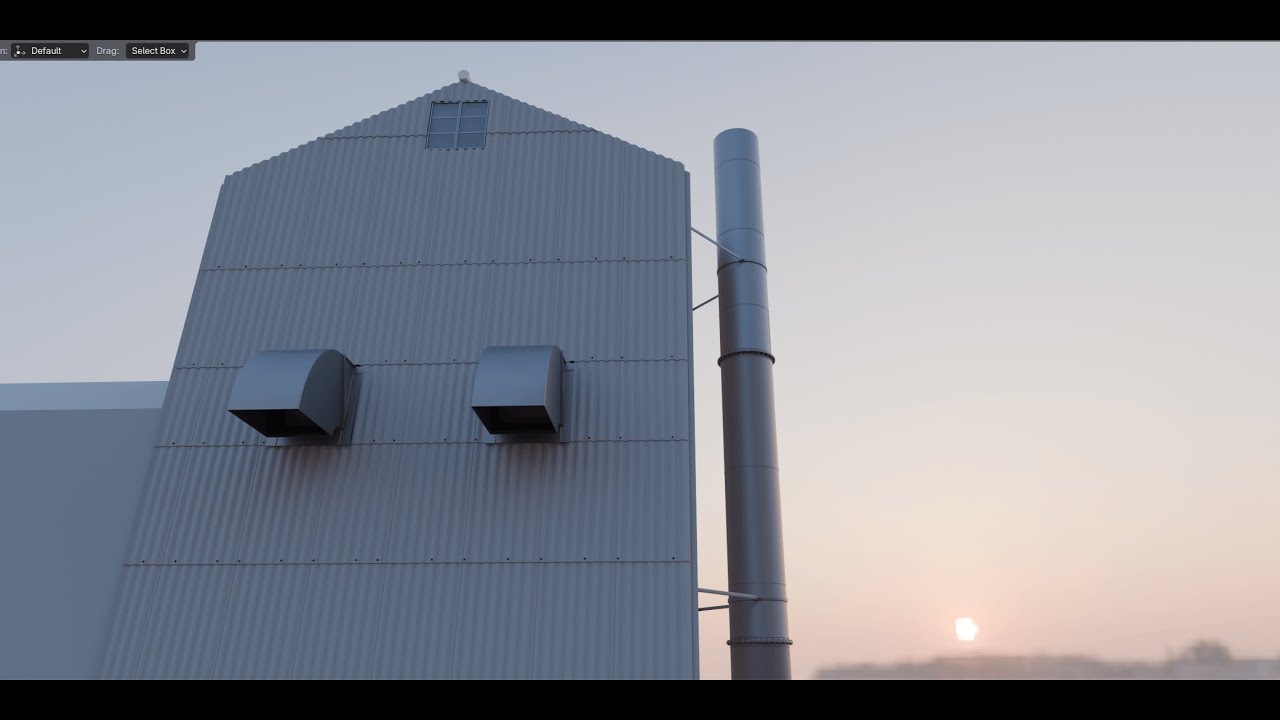 Spittal Point project. S.A.I Silo tower model revamp showcase - YouTube