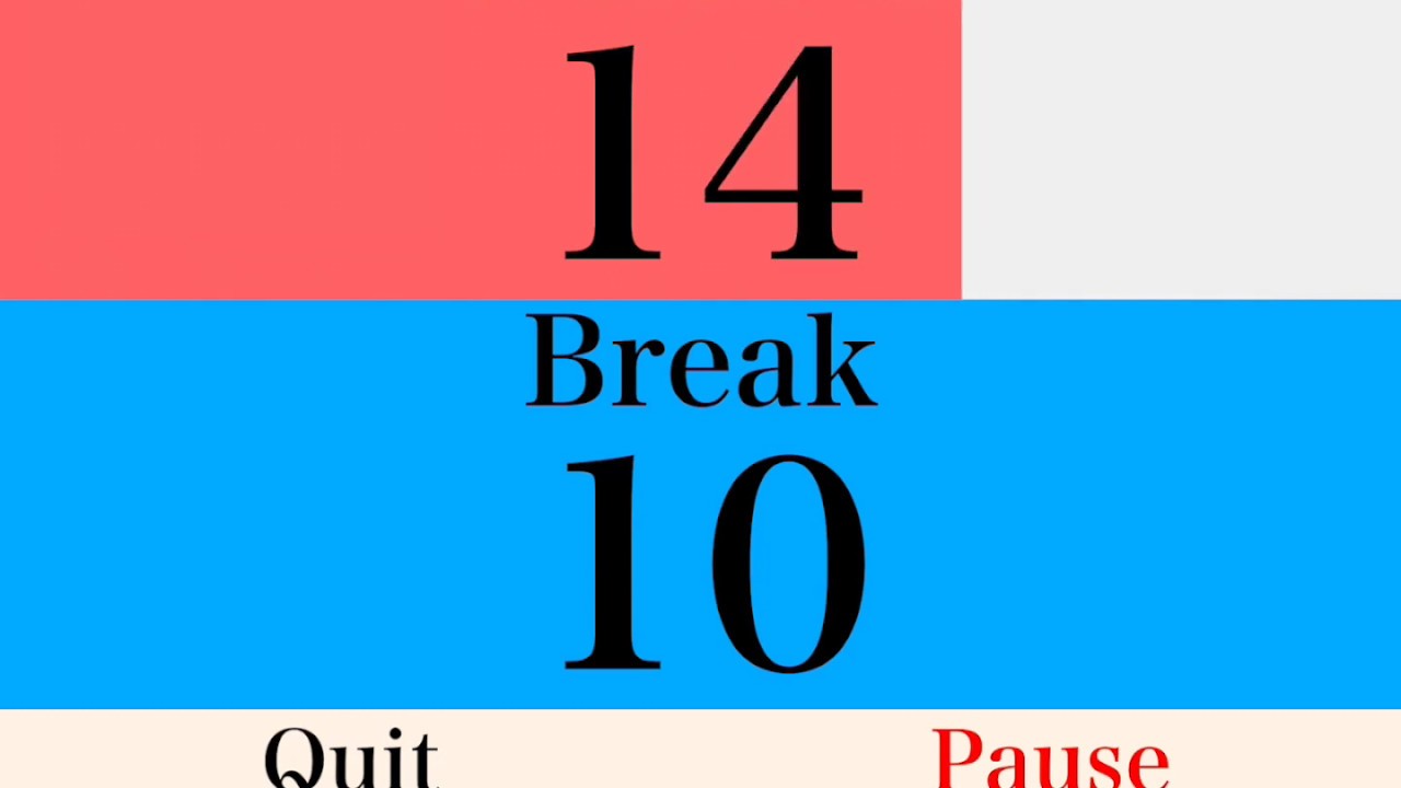 Interval timer 20 seconds 10 seconds rest - YouTube