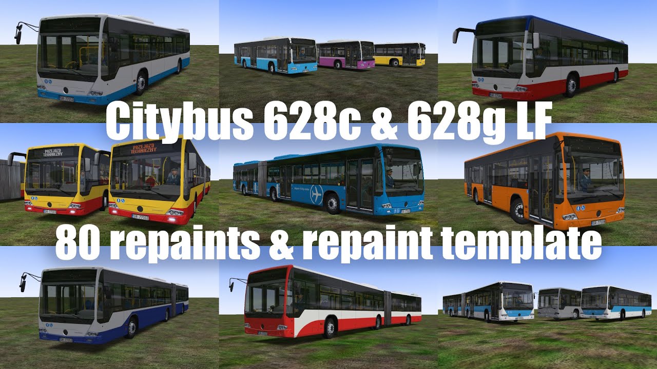 Citybus 628c & 628g LF - OMSI 2 - All 80 repaints & repaint template ...