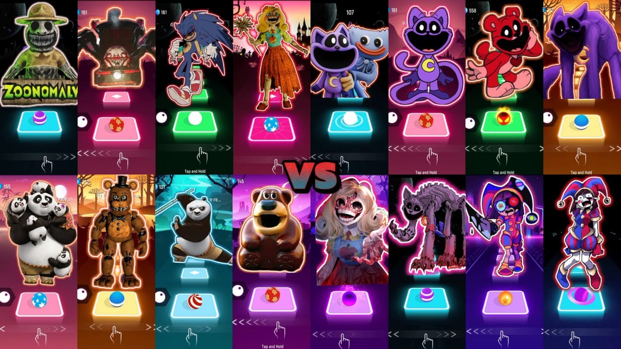 Mega Coffin Tiles Hop // Poppy playtime chapter 3, Miss Delight, Catnap ...