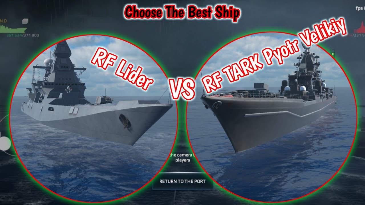RF Lider VS RF TARK Pyotr Velikiy - Russian Ship Battle | Modern ...